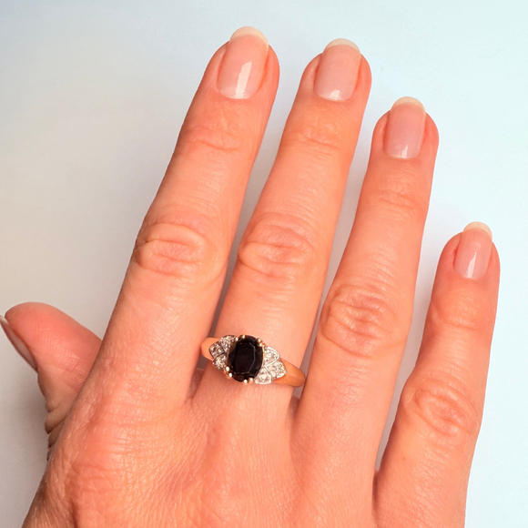 Jewelry | Estate 1k Yellow Gold 80 Ct Onyx Diamond Abraham David ...